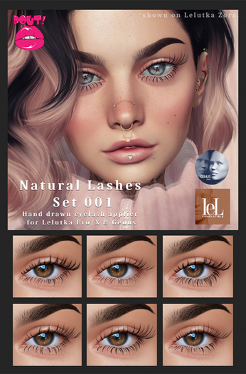 Second Life Marketplace - [POUT!] Natural Lashes 001